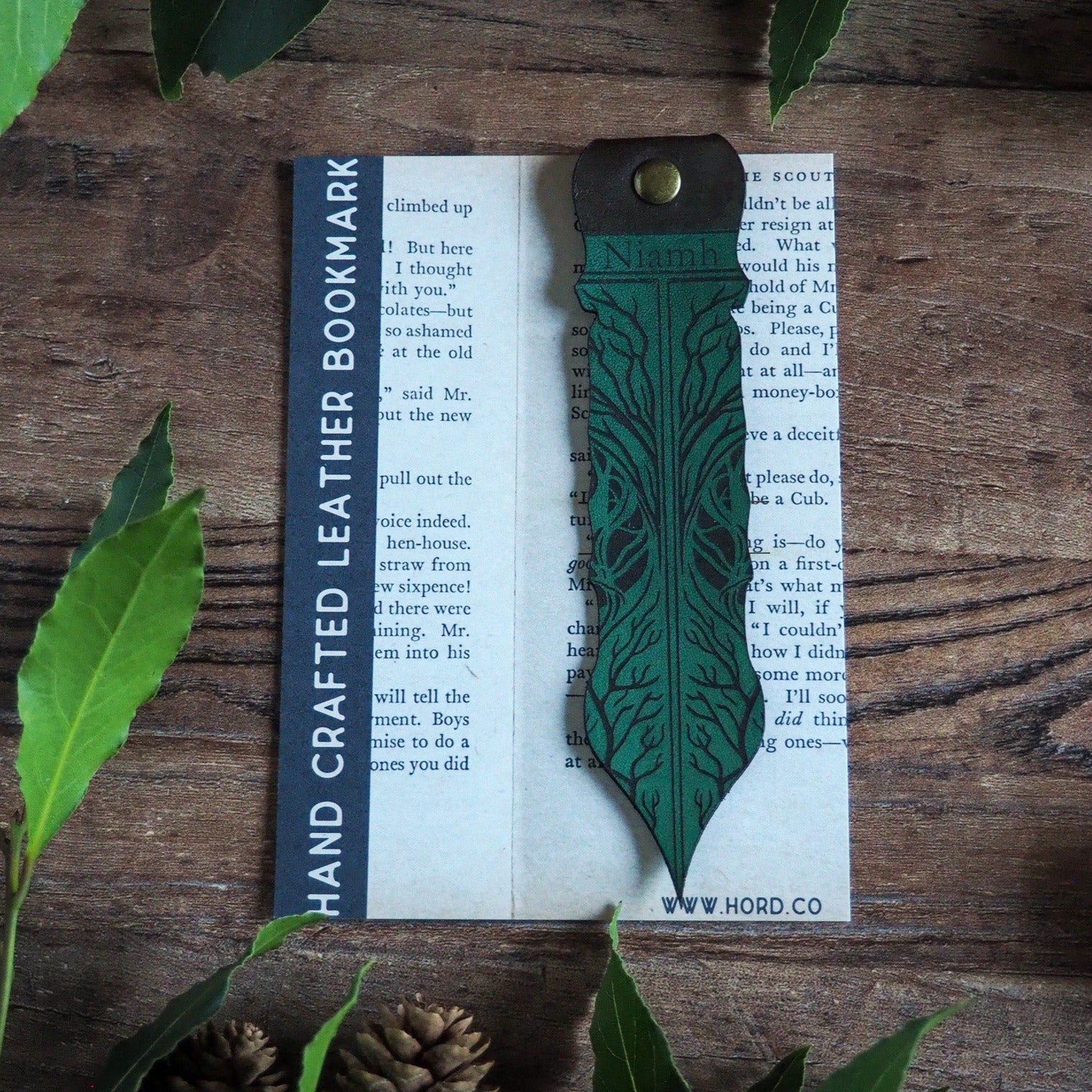 Into The Woods Leather Bookmark – HÔRD
