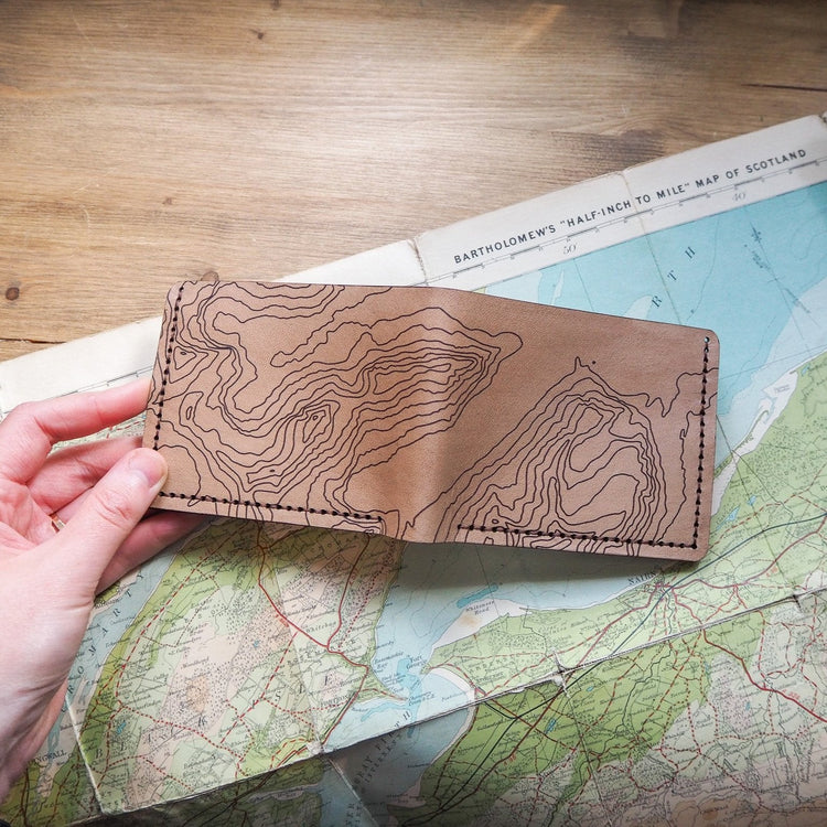 Topography Mountain Wallet | Personalised Designer Wallet – HÔRD