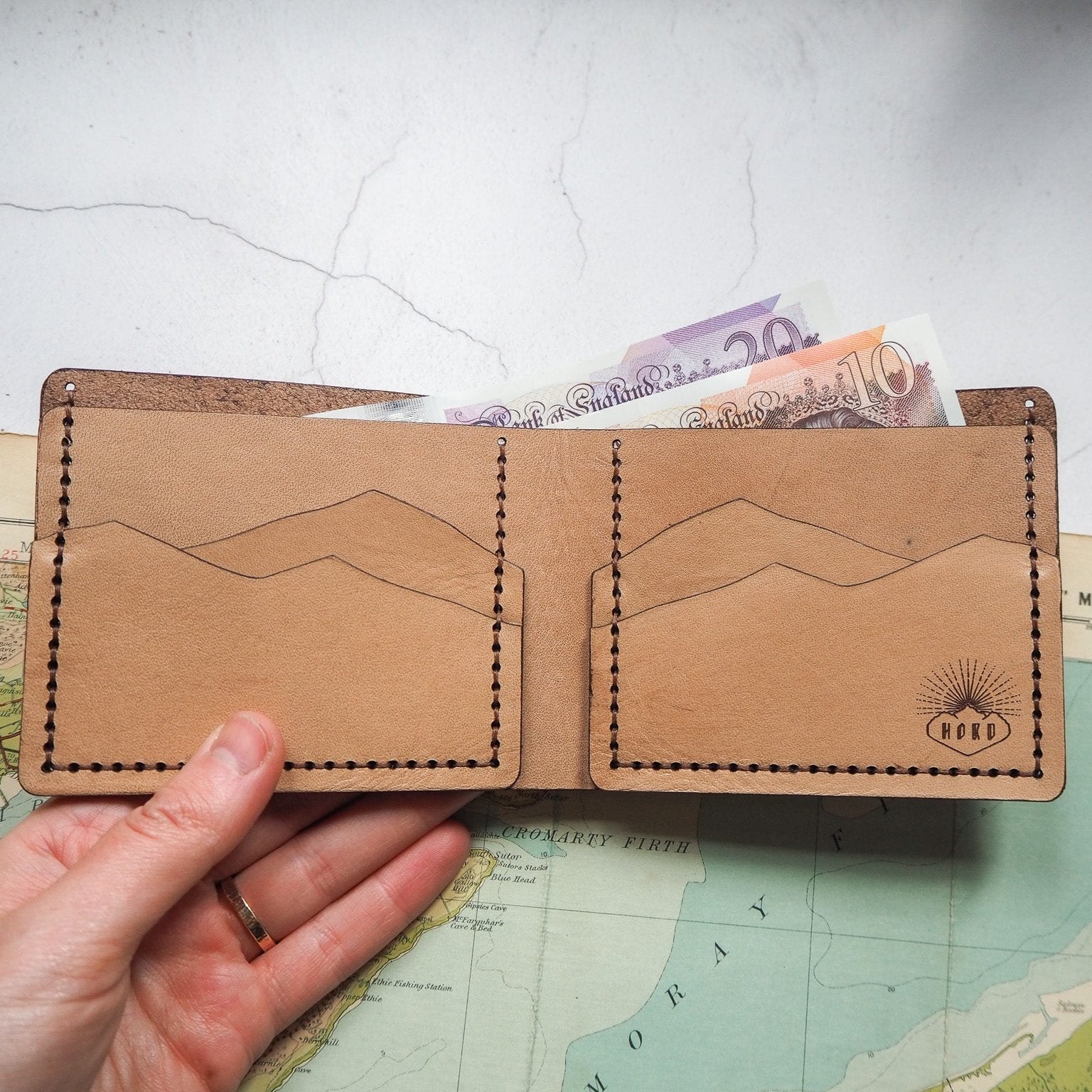 Topography Mountain Wallet | Personalised Designer Wallet – HÔRD