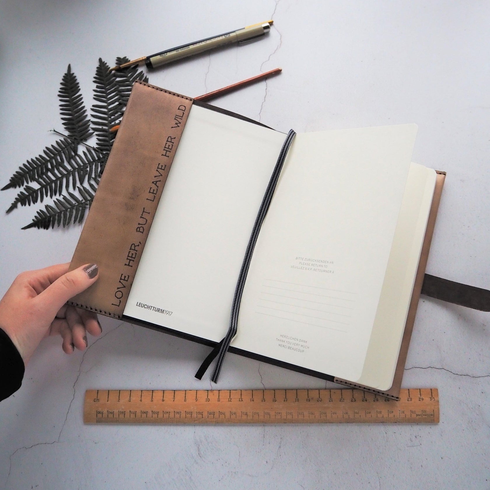 Personalised Leather Notebook Cover A5 – HÔRD