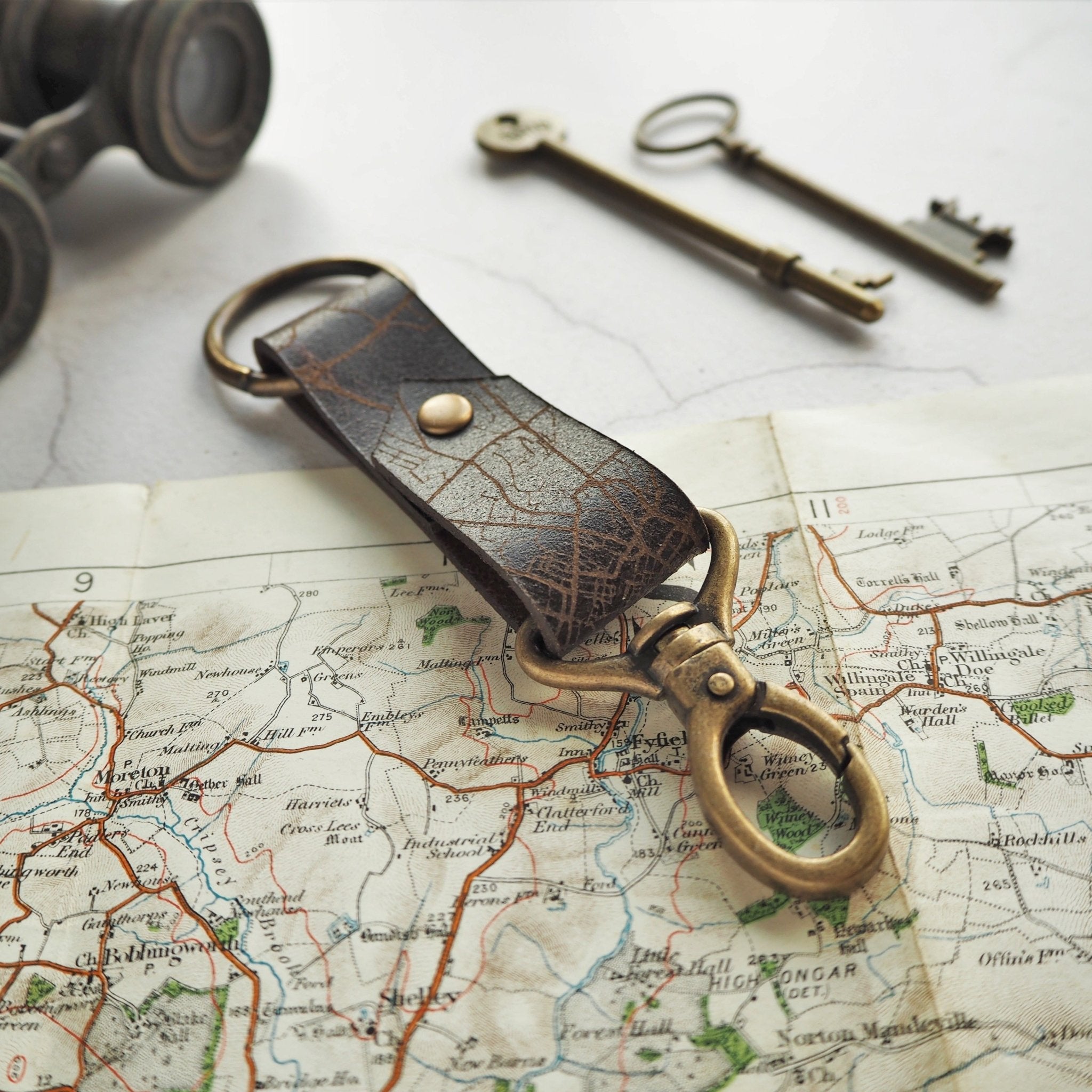 The Custom Road Map Key Fob | Personalised Key Ring – HÔRD